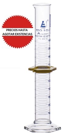 Probeta de vidrio boro 100ml EISCO | www.pro-lab.com.mx